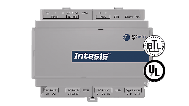 Intesis multi-brand AC interface with KNX, Serial and IP support