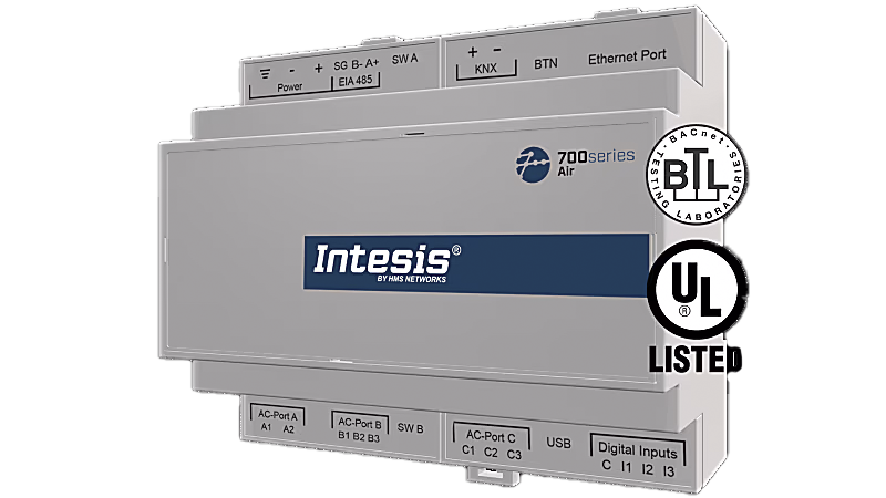 Intesis multi-brand AC interface with KNX, Serial and IP support